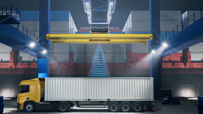 Distance Detection in Container Cranes - Turck Banner